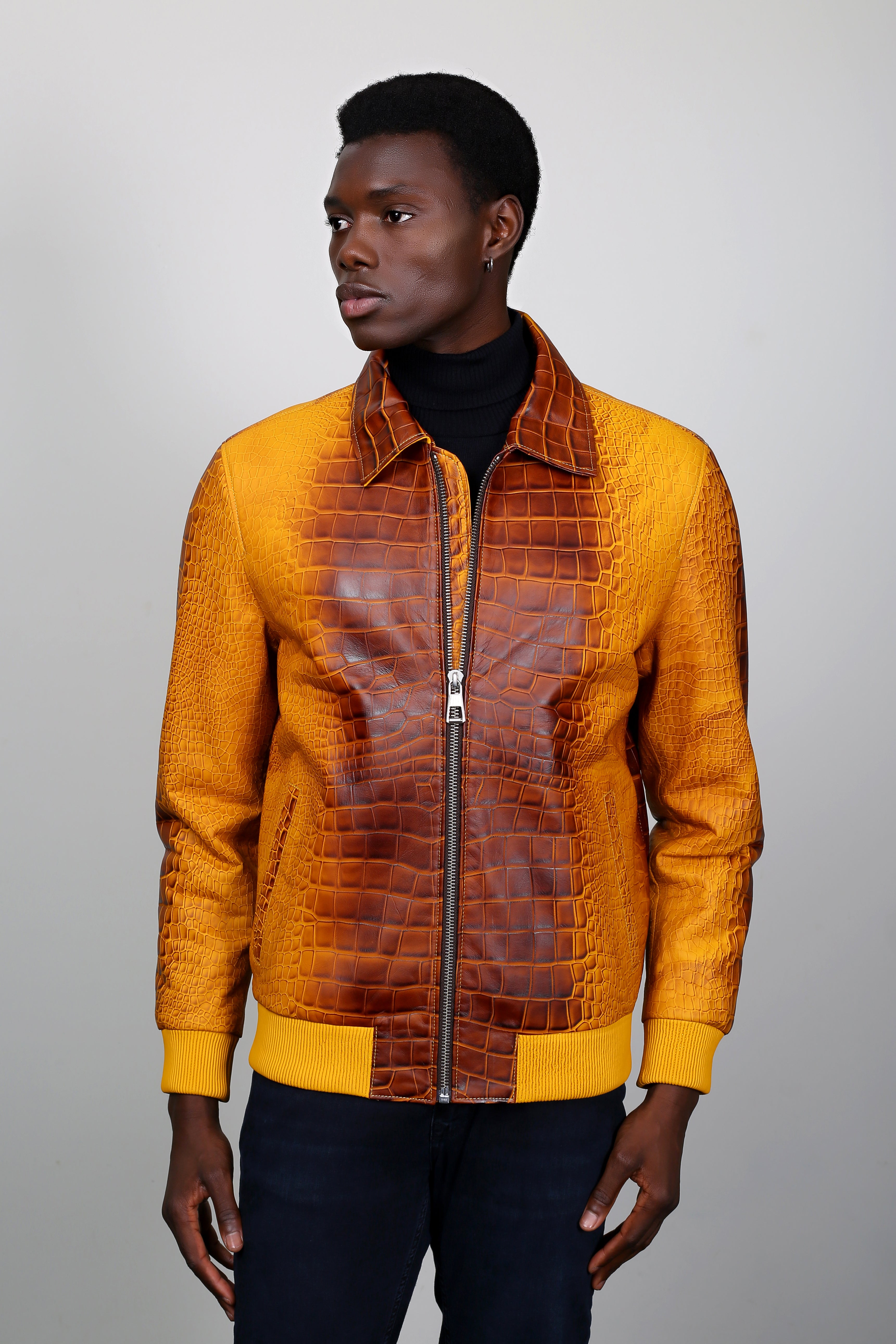 Solstice Ember Leather Jacket – Barya Leather
