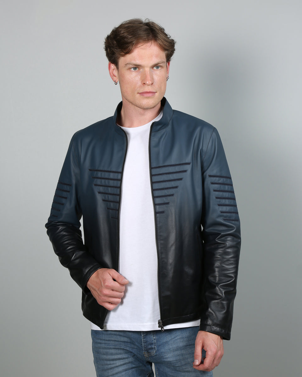 Aryan Men Leather Jacket – Barya Leather