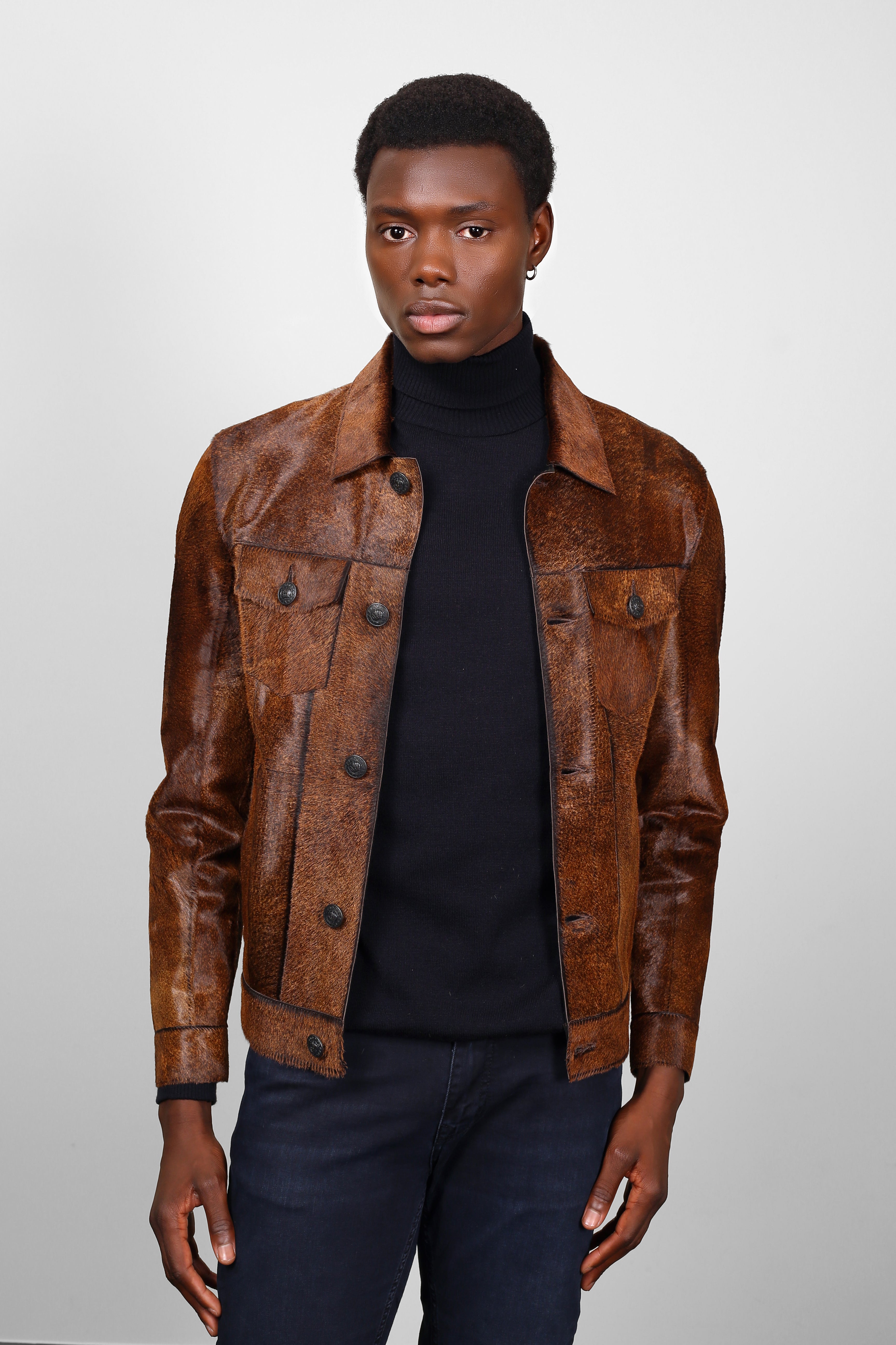 Sienna Crest Cavallino Jacket – Barya Leather