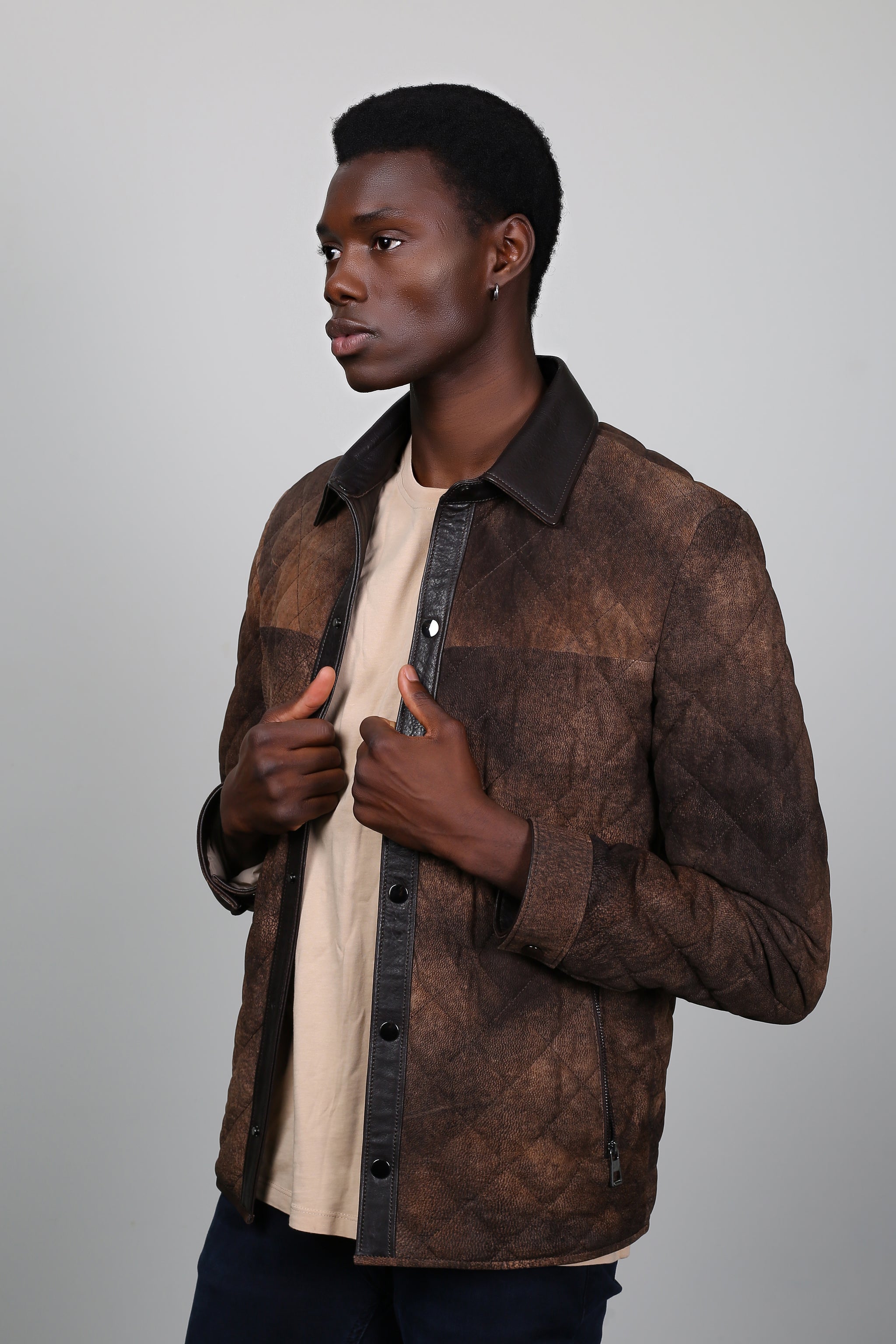 Shadow Crest Leather Jacket – Barya Leather